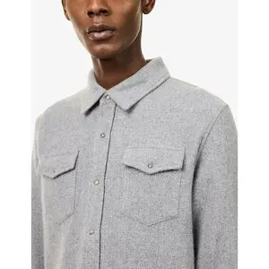 GODS TRUE CASHMERE Gemstone-embellished Cashmere Shirt