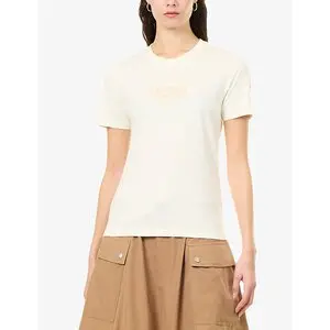 Moncler Logo-patch Embellished Cotton T-shirt
