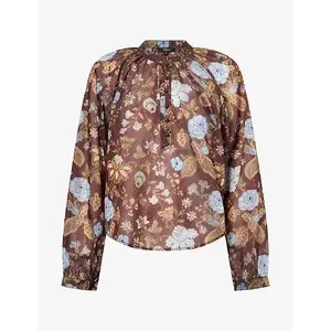 Rails Tali Sheer Woven Blouse - Willow