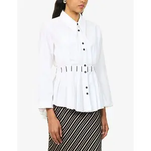 Palmer//harding Escen Pleated Cotton Shirt