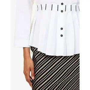 Palmer//harding Escen Pleated Cotton Shirt