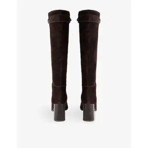 Kurt Geiger Stride 90 Heeled Suede Knee-high Boots