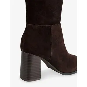 Kurt Geiger Stride 90 Heeled Suede Knee-high Boots
