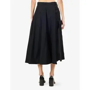 Sacai Suiting Panelled Woven Midi Skirt