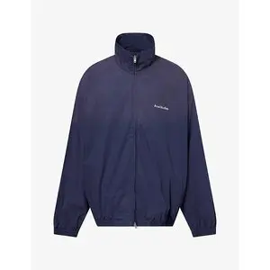 Acne Studios Olando Logo-print Cotton Track Jacket - Navy