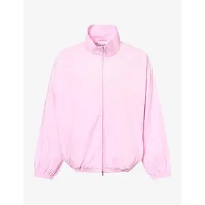 Acne Studios Olando Logo-print Cotton Track Jacket - Light Pink