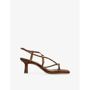 Dolce Vita Mylee Leather Heeled Sandals - Brown