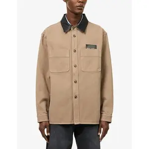 PALMES Patch-pocket Logo Cotton Jacket