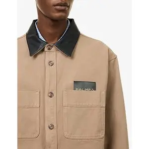 PALMES Patch-pocket Logo Cotton Jacket