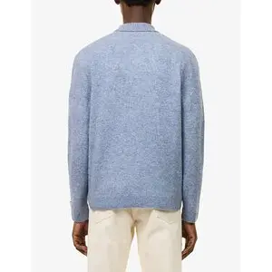 PERCIVAL Archive Ribbed-trim Wool-blend Cardigan