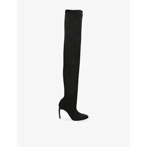 Victoria Beckham Harlow 100 Suede Thigh-high Boots