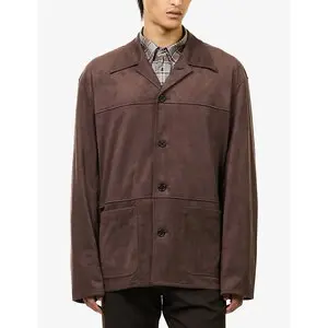 Acne Studios Socho Patch-pocket Faux-suede Shirt