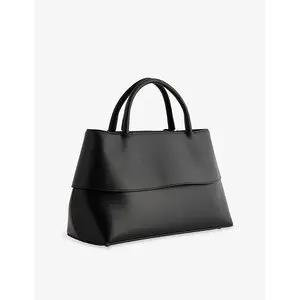 TOTEME Mercer Small Leather Tote Bag - Black/red