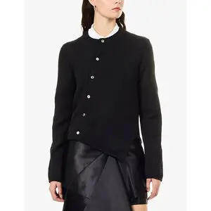 Comme Des Garçons Asymmetric Knit Cardigan