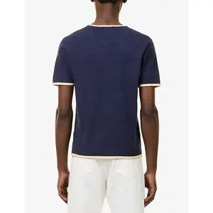 NOBL Jacian Contrast-trim Knit T-shirt