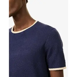 NOBL Jacian Contrast-trim Knit T-shirt