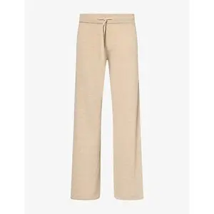 ADANOLA Straight-leg Knitted Trousers - Oatmeal