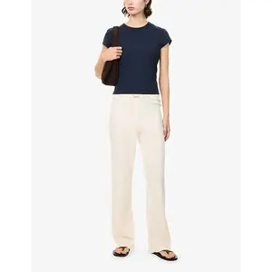 Sporty & Rich Ribbed Jersey Trousers