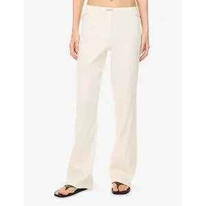 Sporty & Rich Ribbed Jersey Trousers