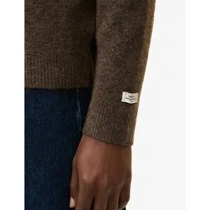 PERCIVAL Archive Ribbed-trim Wool-blend Cardigan