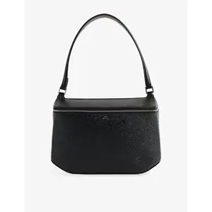 TOTEME Clip Leather Shoulder Bag - Black
