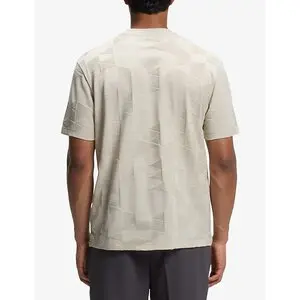 BOSS 3d-jacquard Pattern Logo Cotton-jersey T-shirt Xxxl