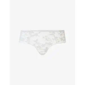 Chantelle Revealing Lace Shorty Briefs - Milk