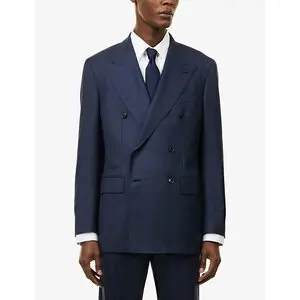 UMIT BENAN Pietro Double-breasted Wool Blazer