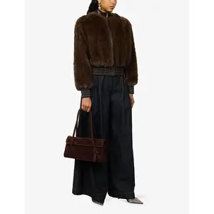 Zimmermann Valiant Funnel-neck Faux-fur Jacket