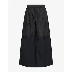 Noir Kei Ninomiya Double-layer Wool Trousers - Black