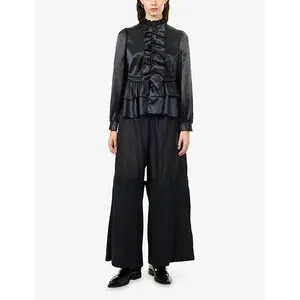 Noir Kei Ninomiya Double-layer Wool Trousers