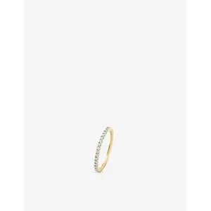 MISSOMA Slim Eternity 9ct Yellow And 0.26ct Diamond Ring
