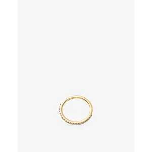 MISSOMA Slim Eternity 9ct Yellow And 0.26ct Diamond Ring