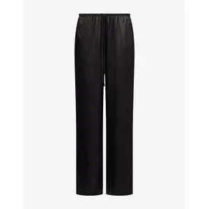 Rails Virgo Straight-leg Satin Trousers - Black