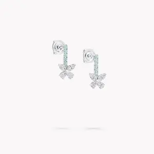 Graff Butterfly Tourmaline And Diamond Drop Earrings