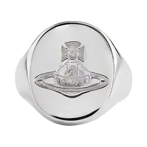 VIVIENNE WESTWOOD Seal Ring 'rhodium