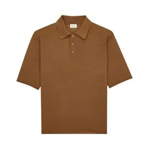 Saint Laurent Short Sleeve Polo - Tan