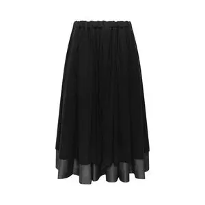 Comme Des Garçons Layered Hem Skirt - Black