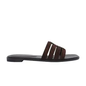 Tory Burch Wmns Ines Cage Slide 'dark Cocoa