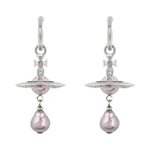 VIVIENNE WESTWOOD Aleksa Earrings 'pearl/vitrail Light - White