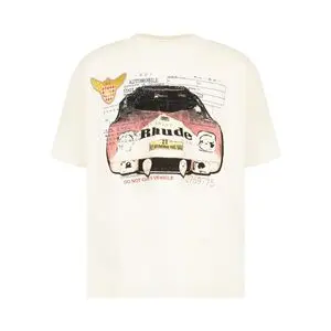 Rhude Slip Tee 'vintage White/black/red - Multicolor