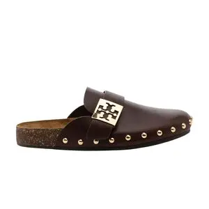 Tory Burch Wmns Mellow Stud Mule 'deep Mocha Gold - Tan