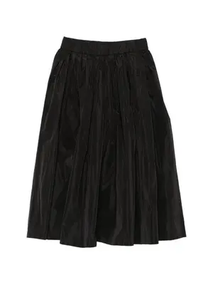 SUSANNE BOMMER Taffetas Long Skirt - Black