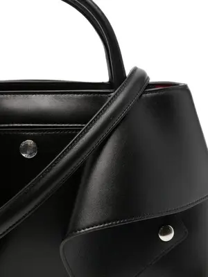 TOTEME Mercer Small Leather Shoulder Bag - Black