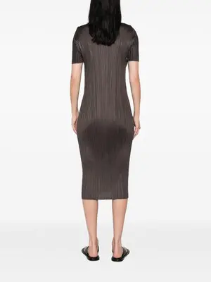 Issey Miyake Pleated Long Dress