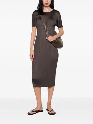 Issey Miyake Pleated Long Dress
