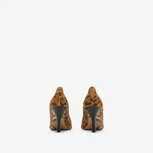Burberry Leopard Print Dame High Pumps
