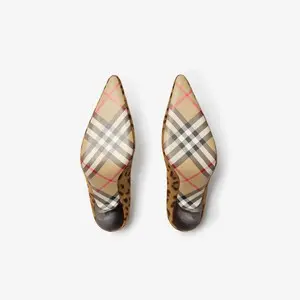 Burberry Leopard Print Dame High Pumps