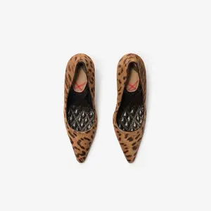 Burberry Leopard Print Dame High Pumps