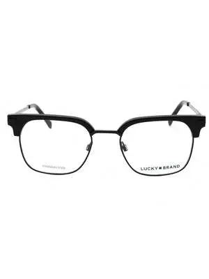 Lucky Brand Rectangular Full Rim Metal Eyeglasses - Black